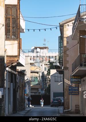 A woman walking, in Nicosia old city, Cyprus on October 20, 2020 (Photo ...