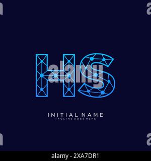 HS tech logo concept design Stock Vector Image & Art - Alamy