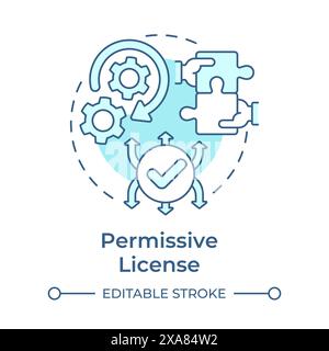 License compliance soft blue concept icon Stock Vector Image & Art - Alamy