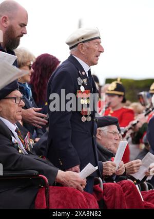 D-Day veteran Alec Penstone, 98, at the statue of Field Marshal ...