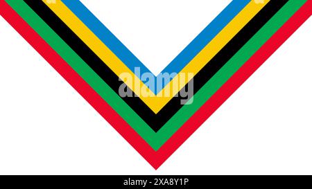 Paris 2024 Olympic sport games design. Eiffel tower silhouette and flag ...