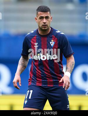 Sergio Leon of SD Eibar looks on during the LaLiga Hypermotion match ...