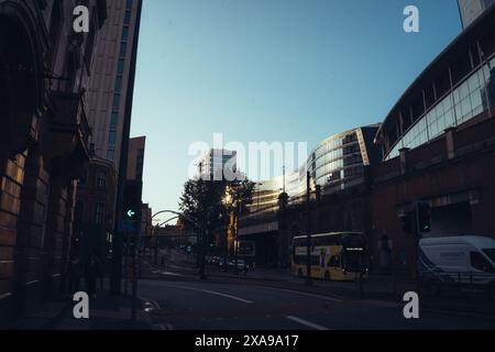 I LOVE MANCHESTER, city centre scene Stock Photo - Alamy