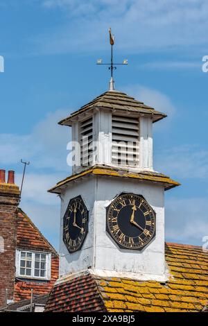 Steyning, June 1st 2024: The old cell door for the courthouse's cell ...