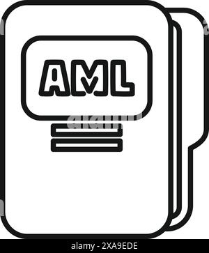 Information organizing system line icons collection. Sorting ...