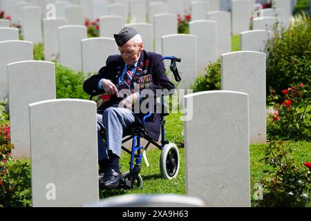 Bernard Morgan, 100, a veteran from Cheshire, pays tribute at the ...