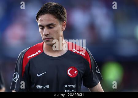 Kenan Yildiz of Turkey during warm up before the Uefa Euro 2024 Group D ...