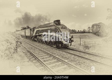 Fellsman 5th June 2024,Saphos trains classic steam 34A A-4 Sir Nigel ...