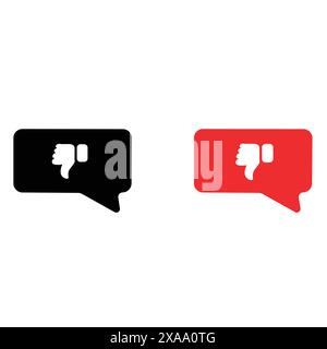 Dislike icon button 3d. Unlike icon Stock Vector Image & Art - Alamy