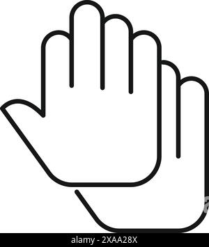 Simple drawing of two hands clapping, showing appreciation or applause ...