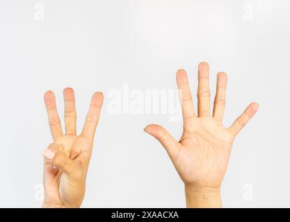 Hands Gesturing Numbers 1 to 10 Stock Photo - Alamy
