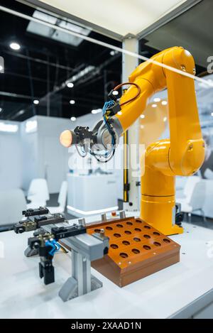 automated programmed robotic arm for manufacturing and industrial lines ...