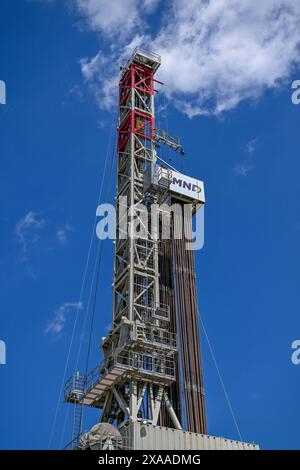Krumvir, Czech Republic. 05th June, 2024. Drilling rig Bentec 350 of ...