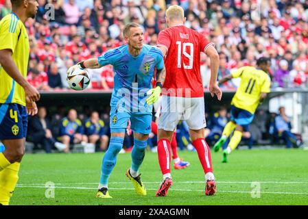 Copenhagen/ Denmark/19 JUNE 2024/Denmark match with slovenien fotbal ...