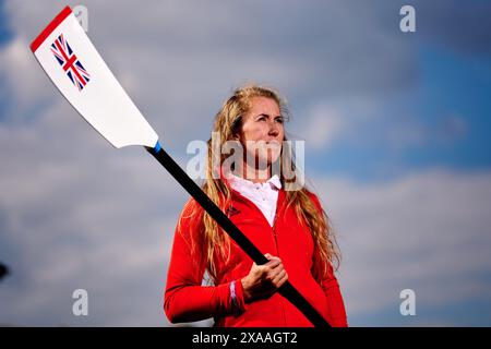 Mathilda Hodgkins Byrne during a Team GB kitting out session ahead of ...