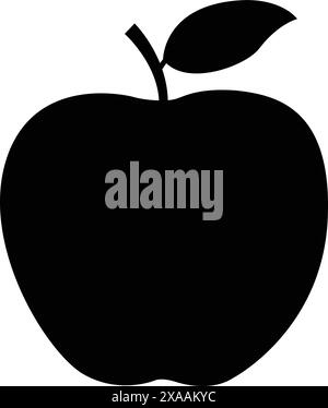 Apple logo sign symbol in flat style on white background Stock Vector ...