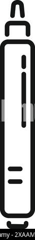 stylus vector icon Linear icon. Editable stroke line Stock Vector Image ...