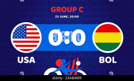 usa vs bolivia football america 2024 match versus. 2024 group stage ...