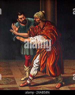 Illustration of Elymas Struck Blind After Saint Paul announces God will ...