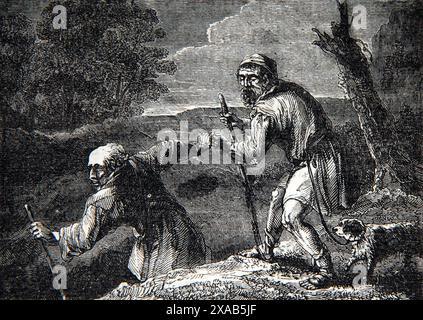 The Parable of the Blind Leading the Blind Stock Photo - Alamy