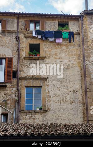 old roof in italy the line and texture of diagonal architecture Stock ...