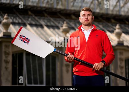 Oli Wilkes, Men’s four (M4-) during the Team GB Paris 2024 Rowing team ...