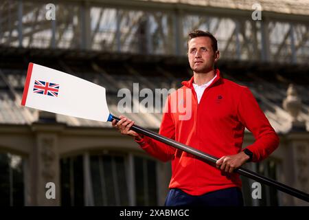 Jacob Dawson during a Team GB kitting out session for Paris 2024 at ...
