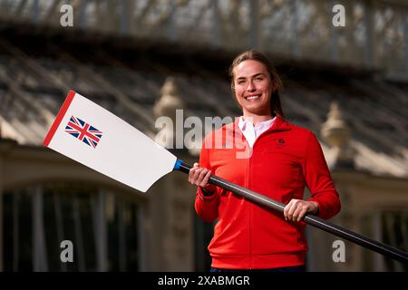 Lauren Irwin during a Team GB kitting out session ahead of the 2024 ...