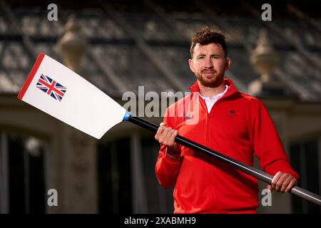 Morgan Bolding, Men’s eight (M8+) during the Team GB Paris 2024 Rowing ...