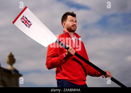 Morgan Bolding, Men’s eight (M8+) during the Team GB Paris 2024 Rowing ...