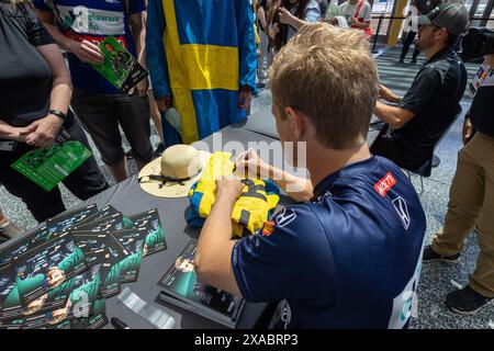 June 1st, 2024: Andretti Global driver Colton Herta (26) and Rahal ...