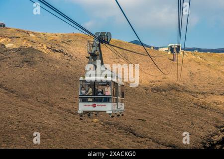 Funicular on Mount Aso, Kyushu, Japan, Asia Stock Photo - Alamy