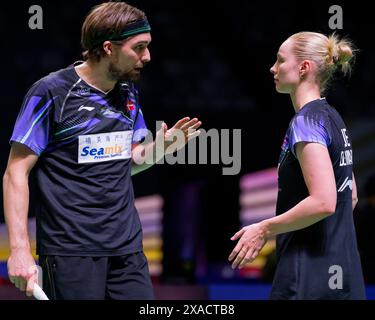 Mathias CHRISTIANSEN and Alexandra BØJE of Denmark vs. Dechapol ...