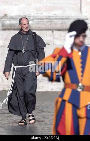 Cardinal François-Xavier Bustillo arrives for a college of cardinals ...
