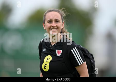 POZNAN, POLAND - 03 JUNE 2024: Wales' Mayzee Davies during a training ...