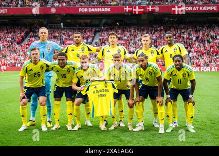 Copenhagen, Denmark. 05th, June 2024. Dejan Kulusevski (21) of Sweden ...