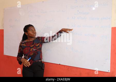 Accra, Ghanaian capital of Accra. 3rd June, 2024. Students attend a ...