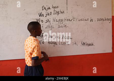 Accra, Ghanaian capital of Accra. 3rd June, 2024. Students attend a ...