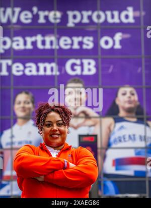 Team GB's Emily Campbell during the Team GB Paris 2024 weightlifting ...