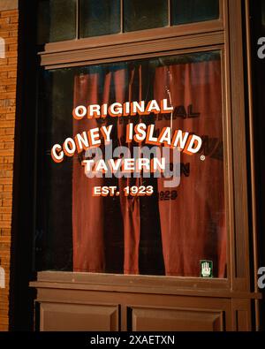 Original Coney Island vintage sign, Saint Paul, Minnesota Stock Photo ...