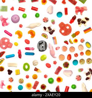 gummies in different shapes isolated on white background Stock Photo ...