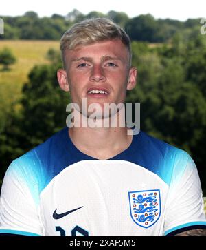 England's Jarell Quansah and Jarrad Branthwaite during a training ...
