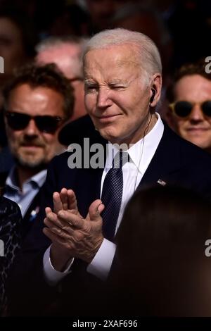 France. 06th June, 2024. US cemetery near Colleville-sur-Mer Normandy ...