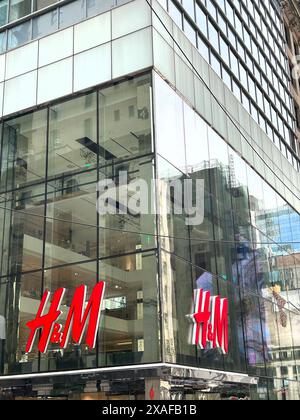H&M Clothing Store on Fifth Avenue in New York City, USA 2024 Stock ...