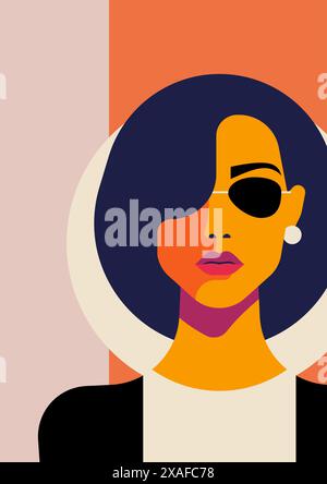 Avatar woman design, Girl female person people human and social media ...