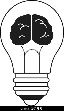 Vector lightbulb vintage cartoon sticker Stock Vector Image & Art - Alamy