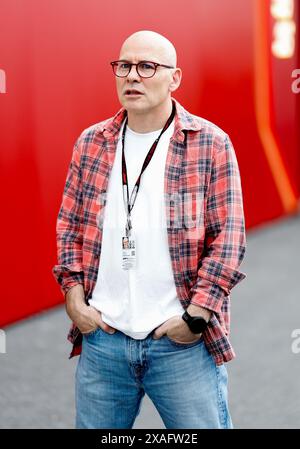 VILLENEUVE Jacques (can), former F1 Champion and TV presenter of Canal ...