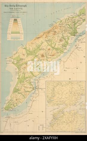 Map of the Gallipoli Peninsula Stock Photo - Alamy
