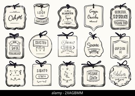 set of labels on transparent background Stock Vector Image & Art - Alamy