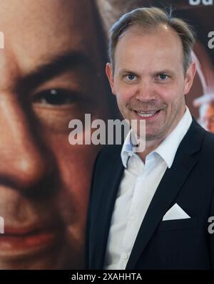 Leipzig, Germany. 07th June, 2024. A flag of the Leipzig Bach Festival ...